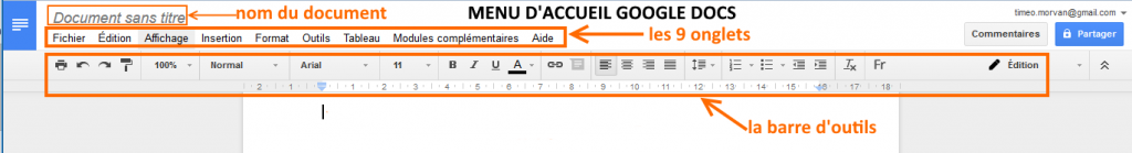 Utiliser Google Docs en ligne | Coursinfo.fr